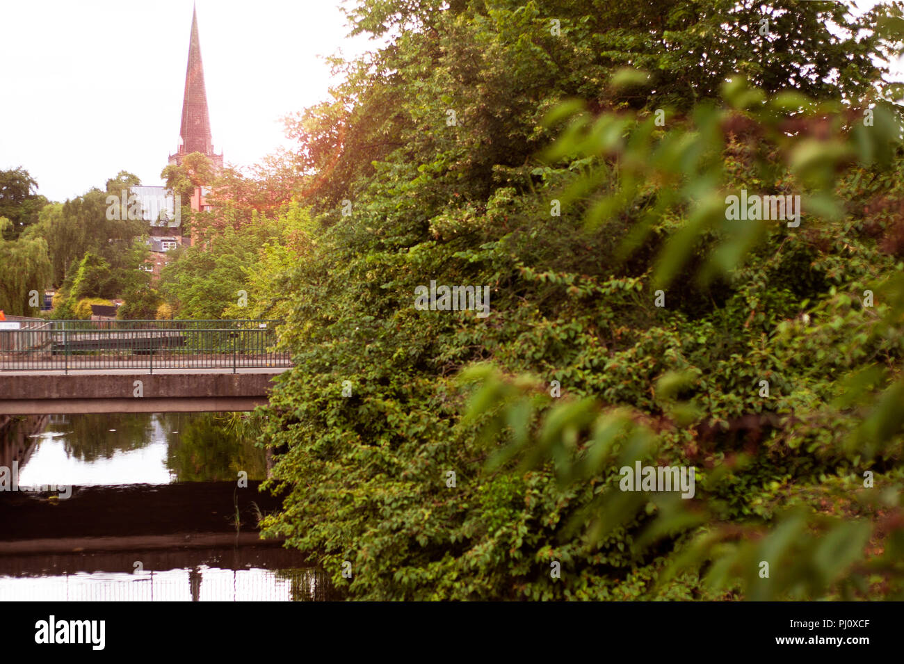 The River Skerne, Bright water project, Darlington, County Durham ...