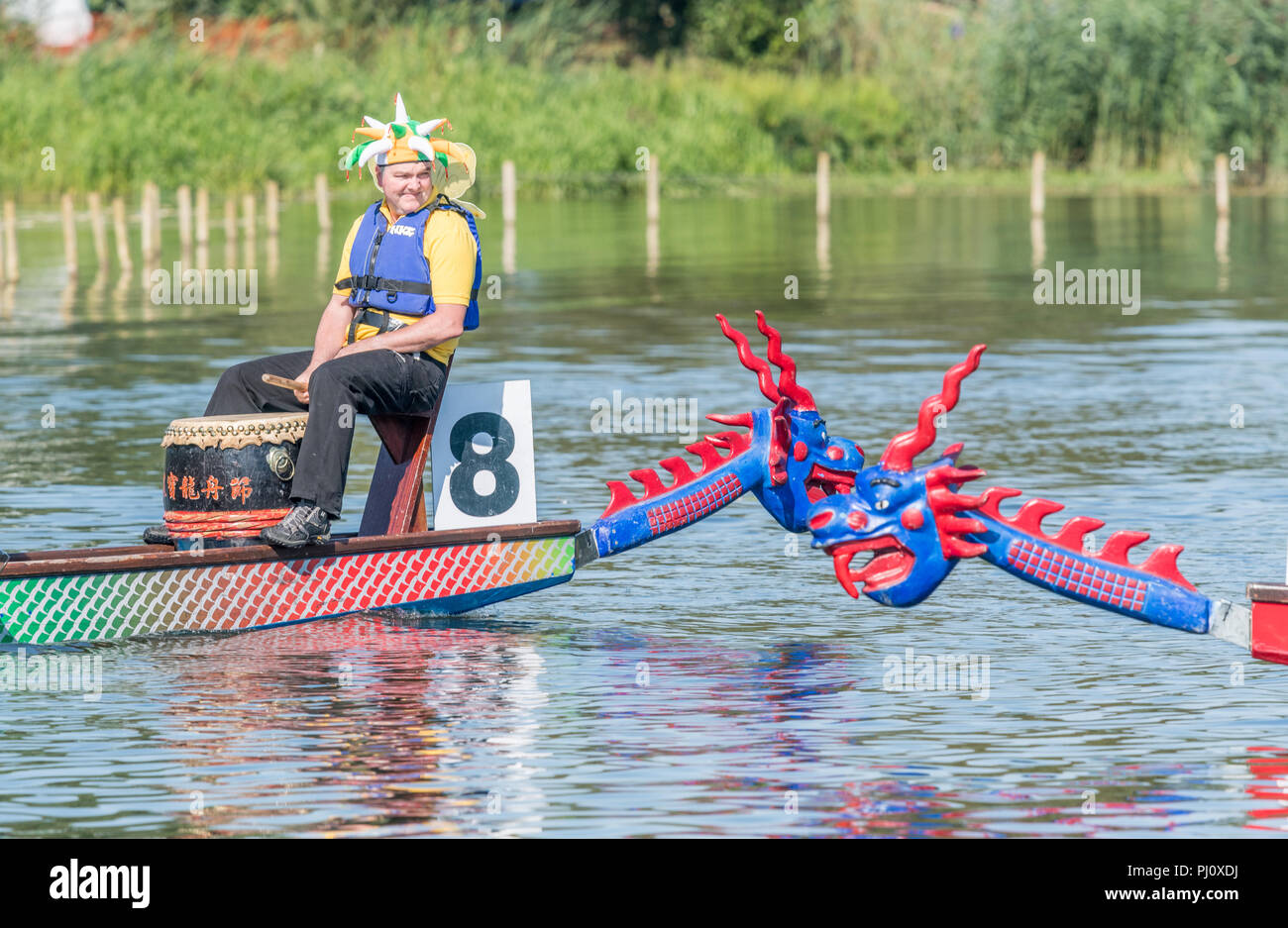 Fancy dress costumes worn by contestants at the dragon boat race ...