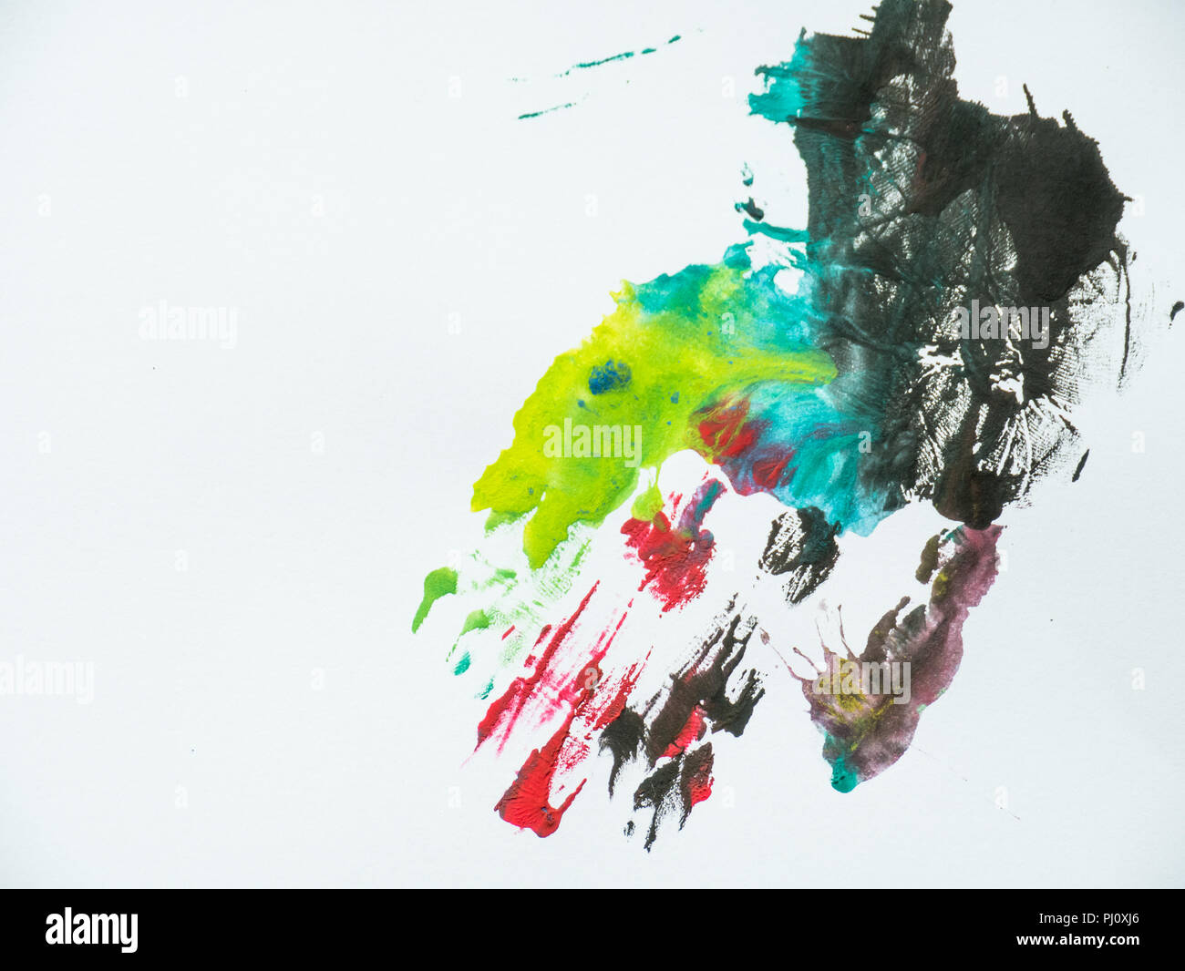 Hand print colour paper hi-res stock photography and images - Alamy