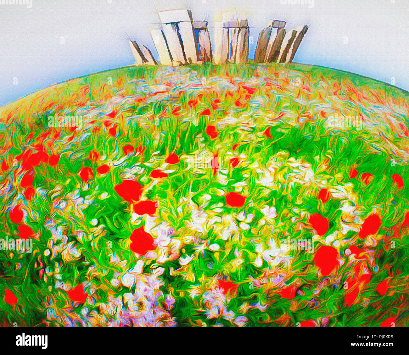 Prehistoric landscape art hi-res stock photography and images - Alamy