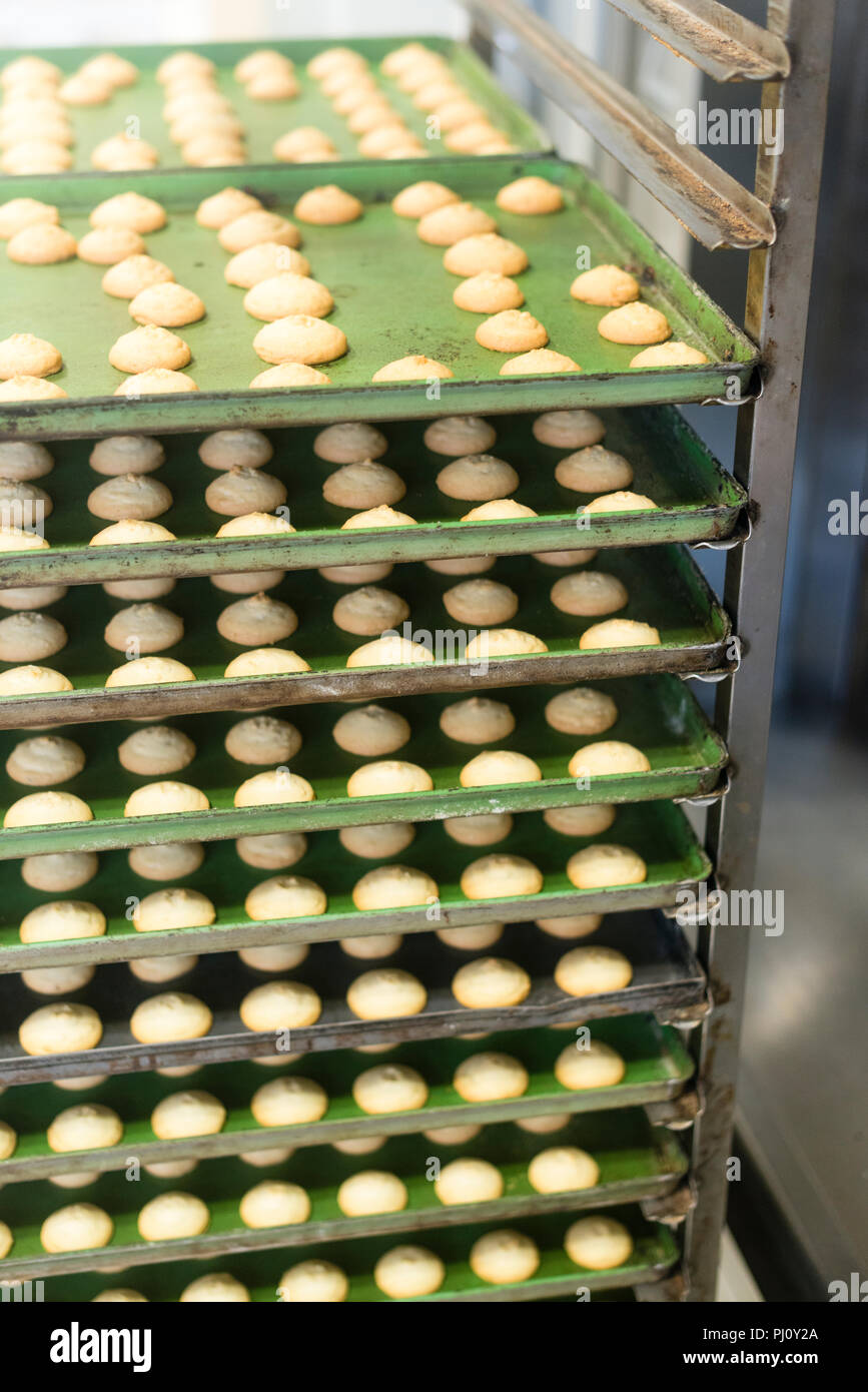 Making sweets fried and baked in the bakery Stock Photo - Alamy