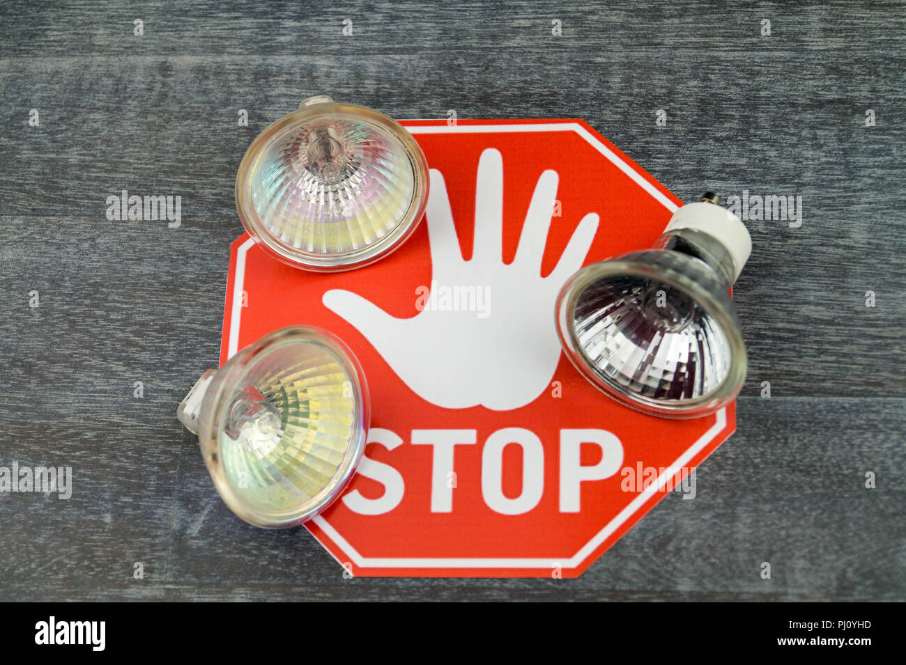 Light bulbs prohibited Stock Photo - Alamy