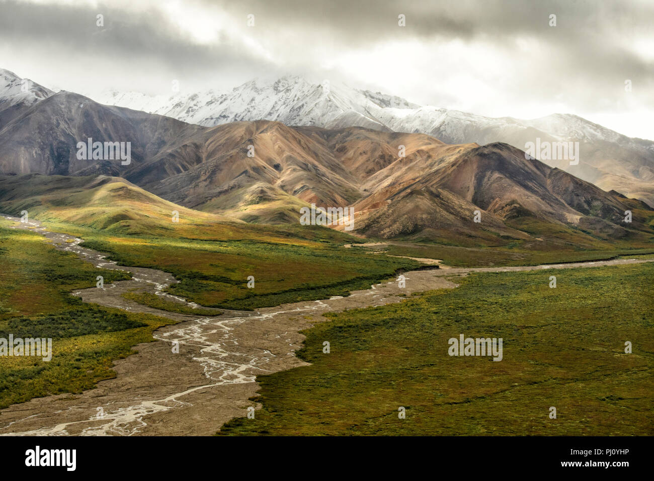 Polychrome Pass; Autumn; Storm; Denali National Park; Alaska Stock ...