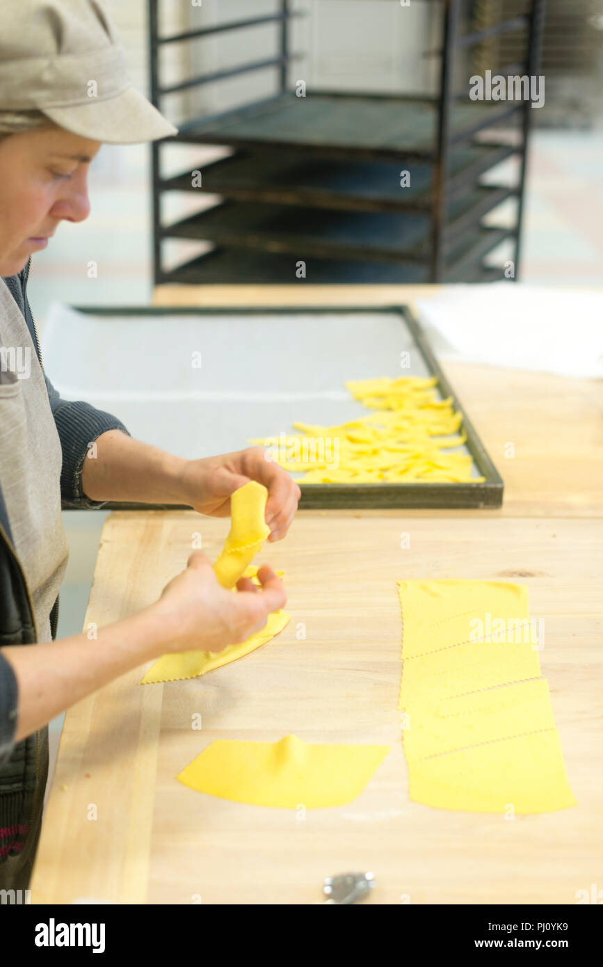 Making sweets fried and baked in the bakery Stock Photo - Alamy