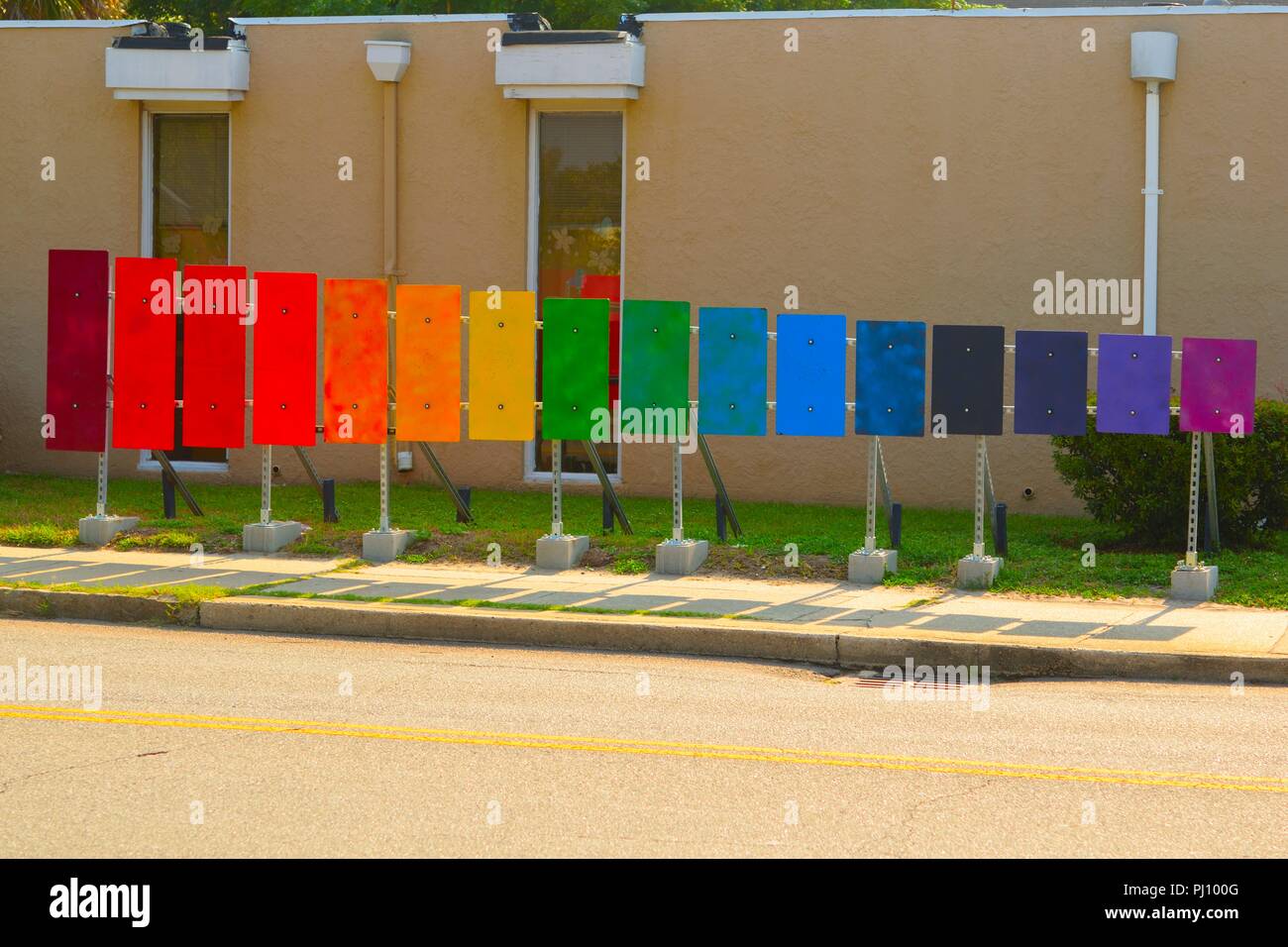 Color Sample Boards Displayed Outside Stock Photo - Alamy