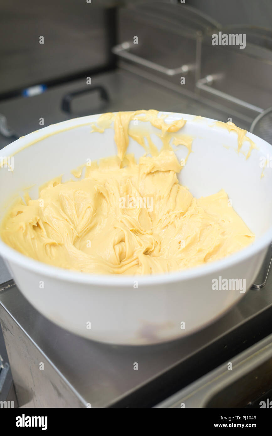 Making sweets fried and baked in the bakery Stock Photo - Alamy
