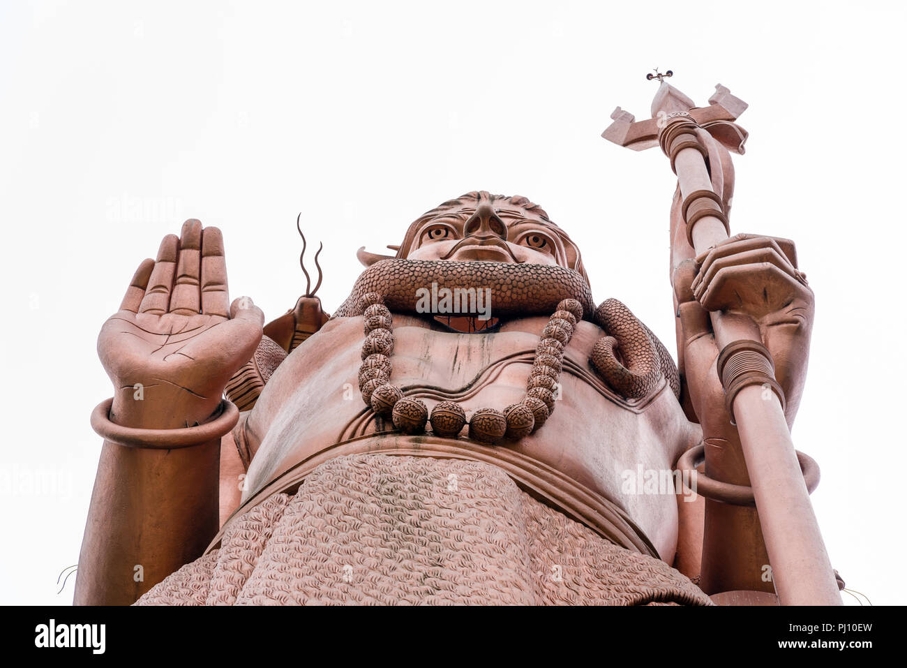 Sanga, Nepal - July 16, 2018 : Kailashnath Mahadev Statue is the world ...