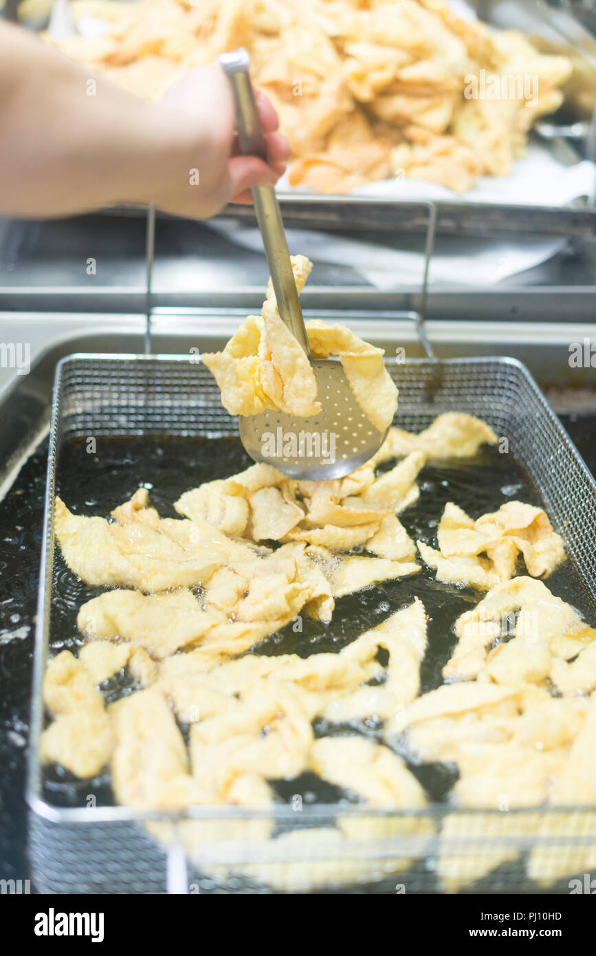 Making sweets fried and baked in the bakery Stock Photo - Alamy