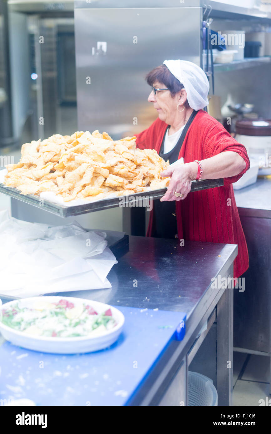 Making sweets fried and baked in the bakery Stock Photo - Alamy