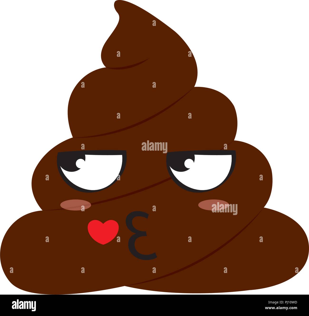 Funny Poop Face Stock Vector Image & Art - Alamy