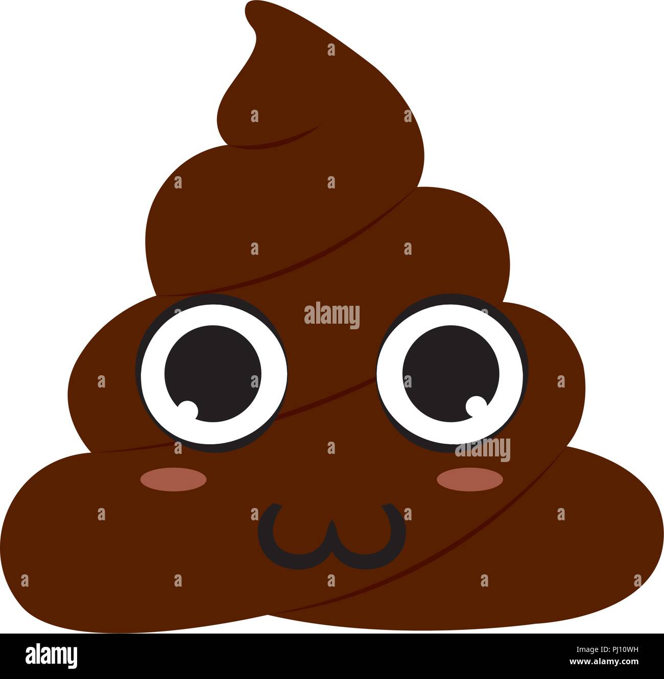 Funny Poop Face Stock Vector Image & Art - Alamy