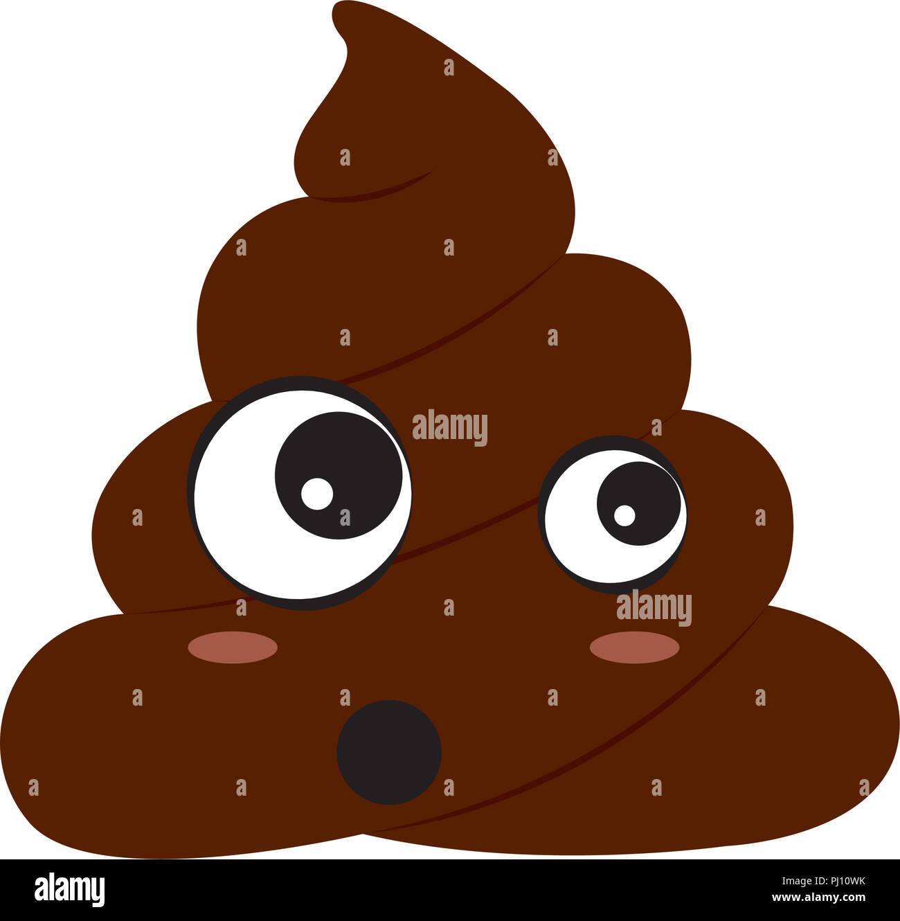 Funny Poop Face Stock Vector Image & Art - Alamy