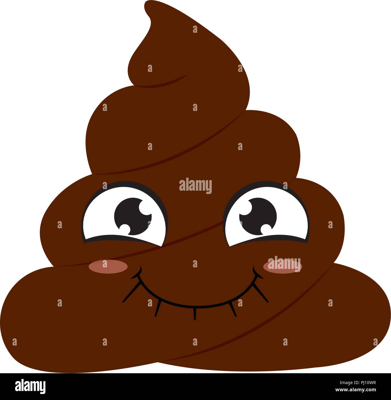 Funny Poop Face Stock Vector Image & Art - Alamy