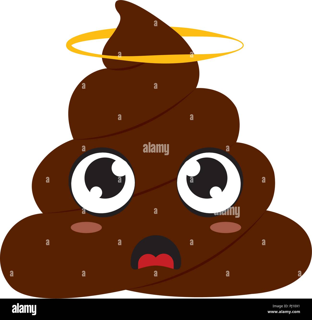 Funny Poop Face Stock Vector Image & Art - Alamy