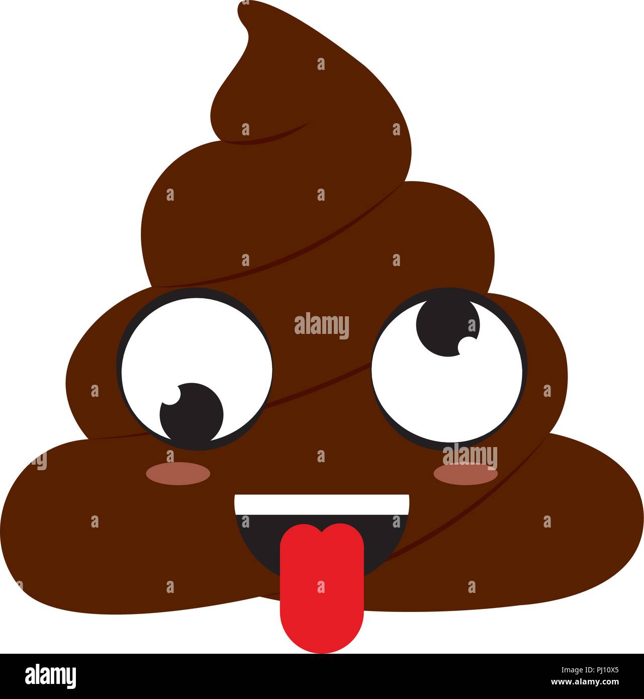 Funny Poop Face Stock Vector Image & Art - Alamy