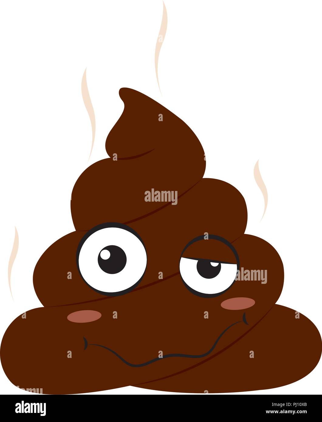 Funny Poop Face Stock Vector Image & Art - Alamy