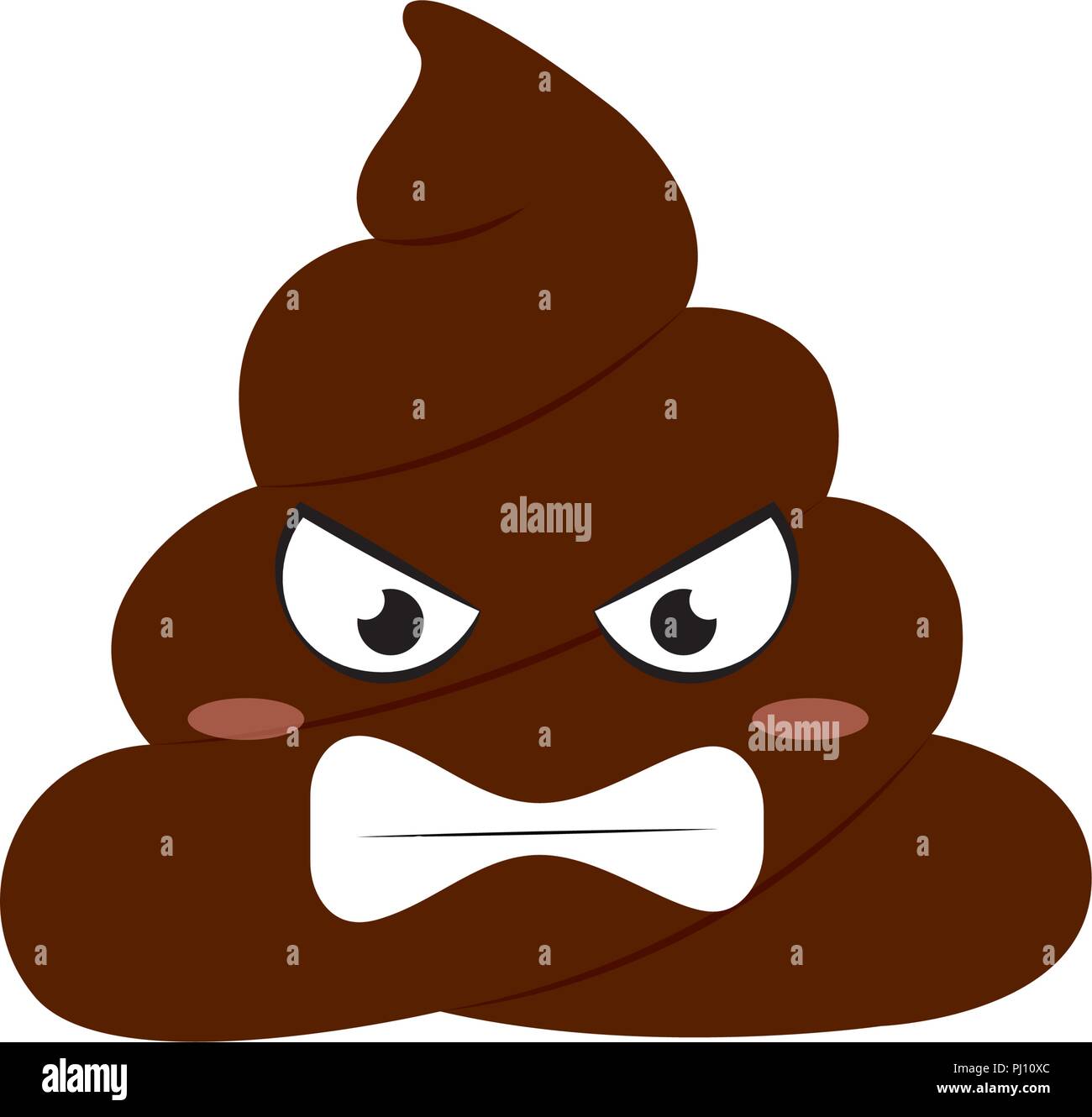 Funny Poop Face Stock Vector Image & Art - Alamy