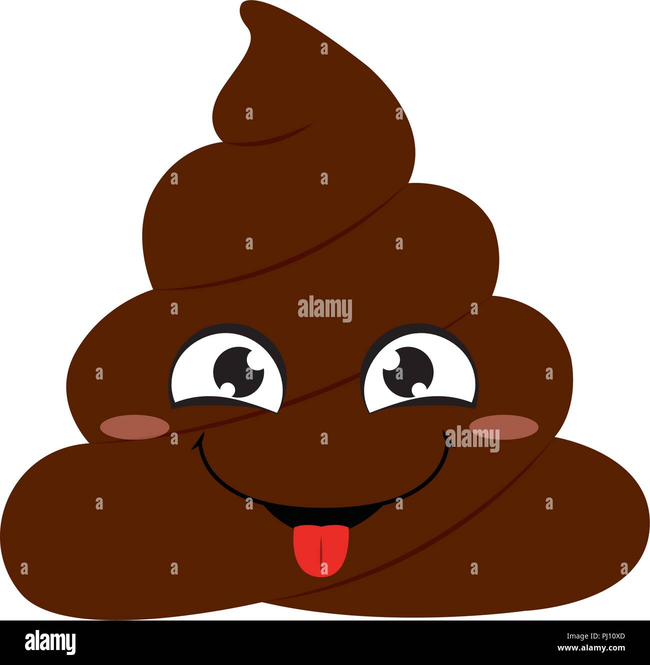 Funny Poop Face Stock Vector Image & Art - Alamy