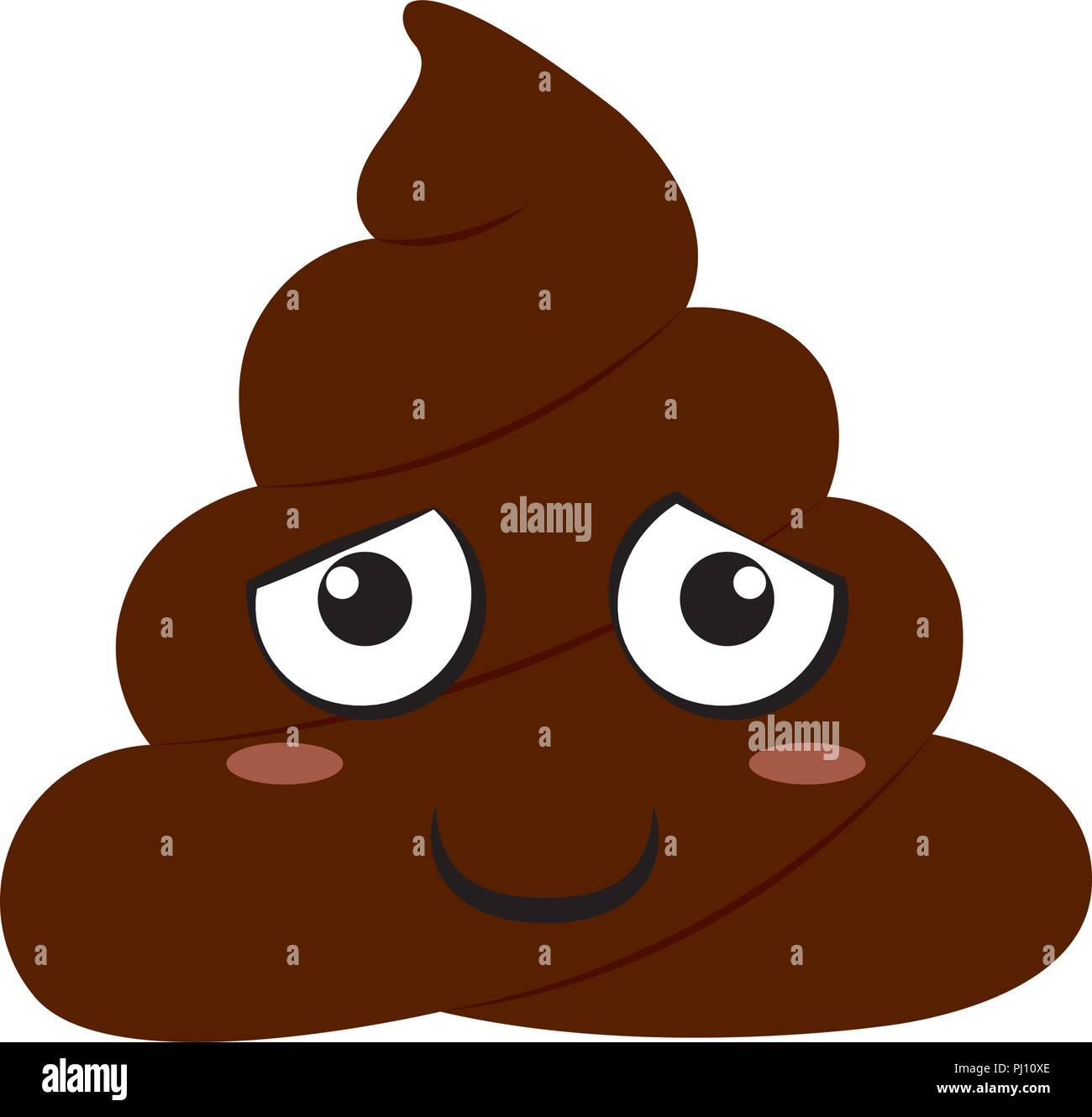 Funny Poop Face Stock Vector Image & Art - Alamy