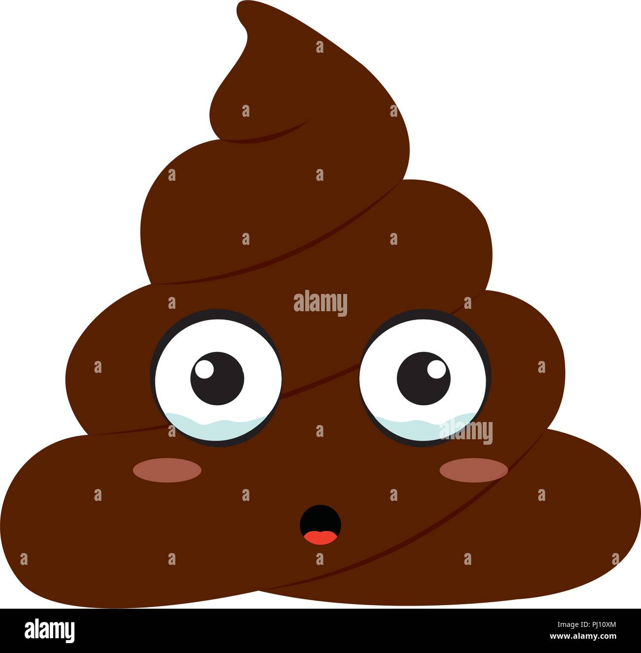 Funny Poop Face Stock Vector Image & Art - Alamy