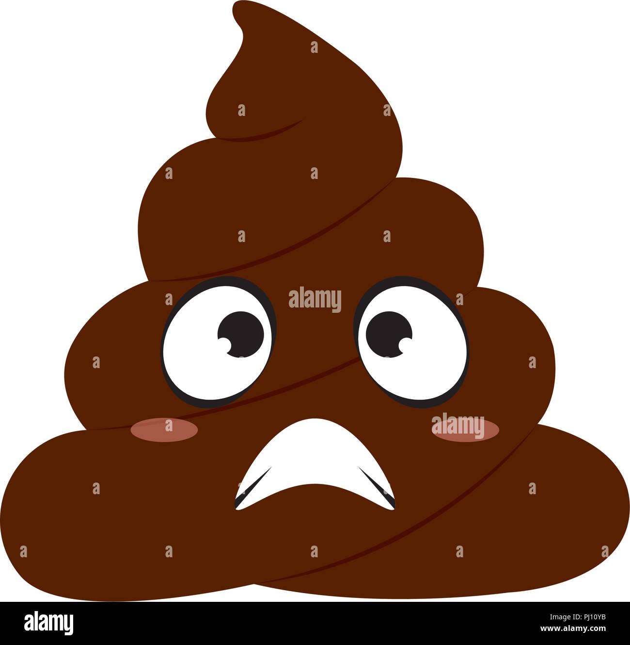 Funny Poop Face Stock Vector Image & Art - Alamy