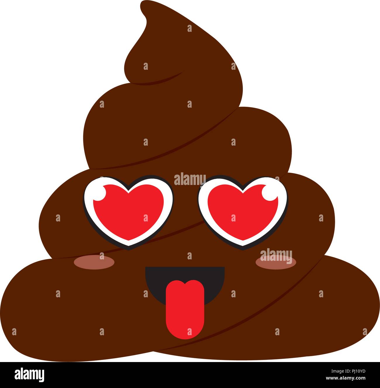 Funny Poop Face Stock Vector Image & Art - Alamy