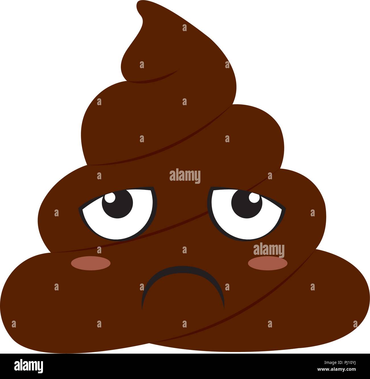 Funny Poop Face Stock Vector Image & Art - Alamy