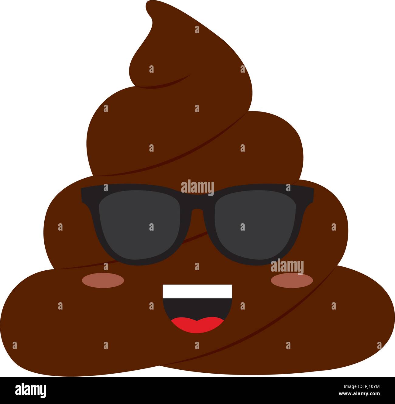 Funny Poop Face Stock Vector Image & Art - Alamy
