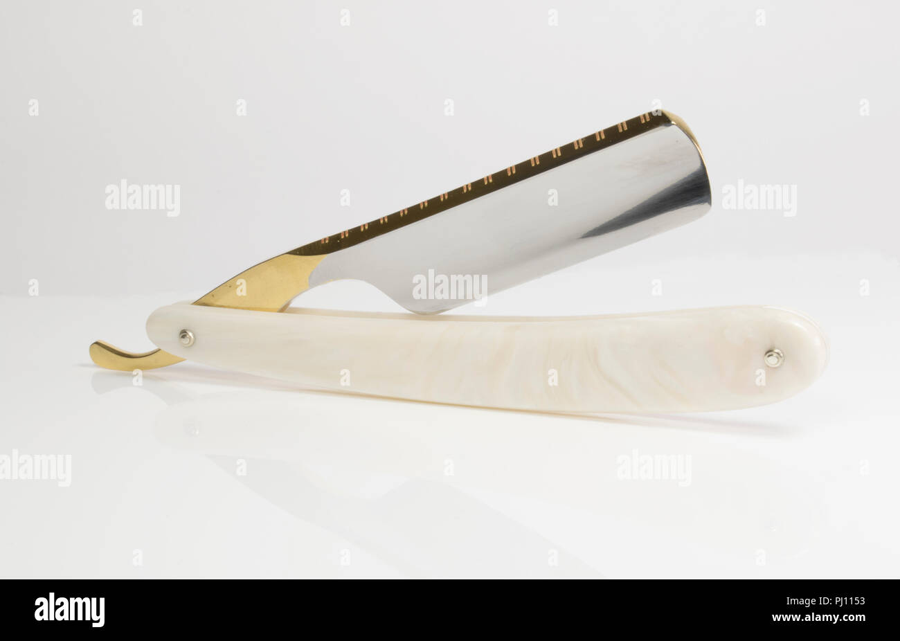 Wet Shave Razor for Men's Grooming at a traditional Barber shop ...