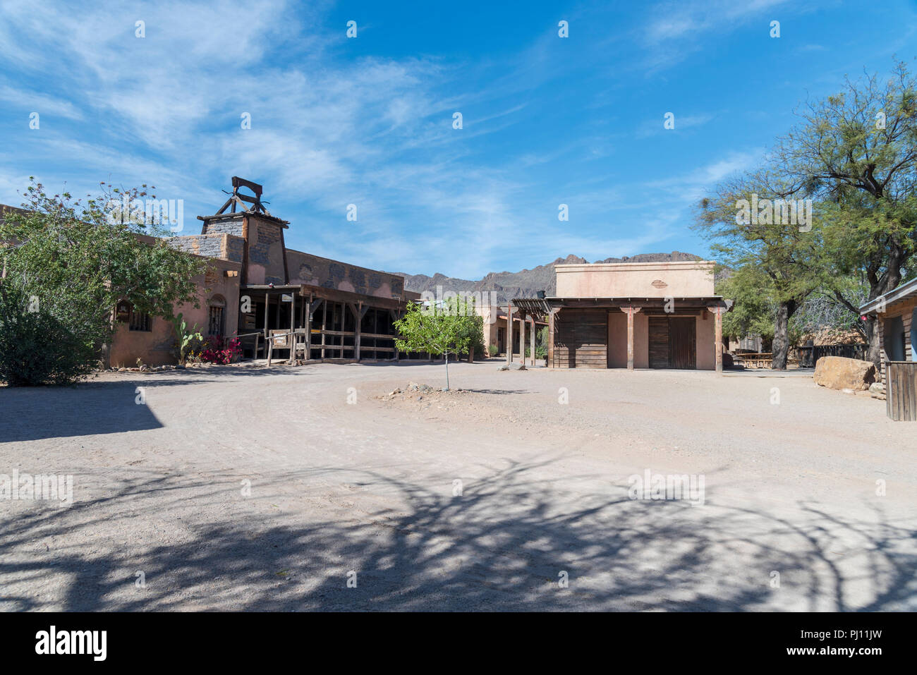 Open space on movies set in old west setting Stock Photo - Alamy
