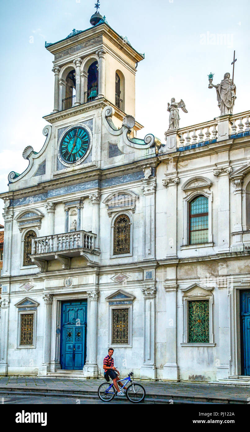 The Church of St. Giacomo in the Piazza San Giacomo in Udine, Italy ...
