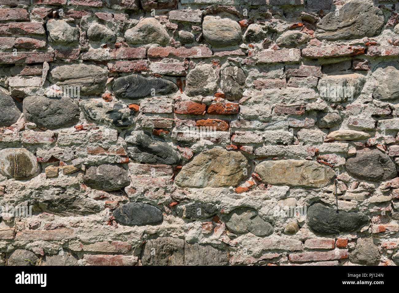 Old red brick wall background texture with high resolution details ...