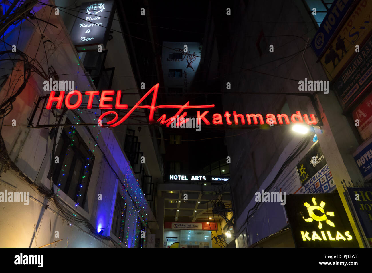 Signs kathmandu hi-res stock photography and images - Alamy