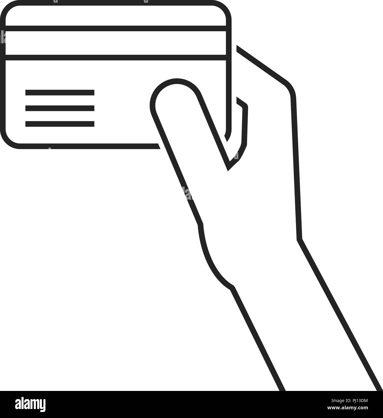 Linear hand black buy Black and White Stock Photos & Images - Alamy