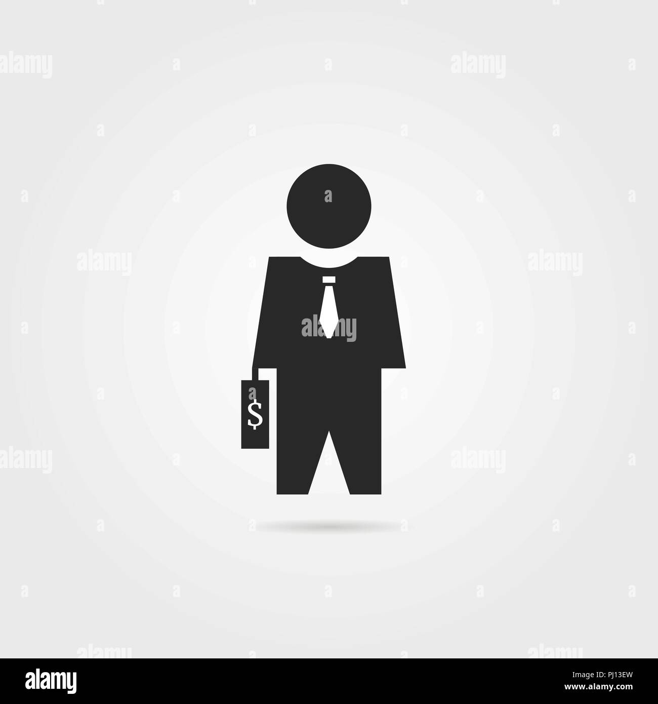 Rich man in suit holding Black and White Stock Photos & Images - Alamy