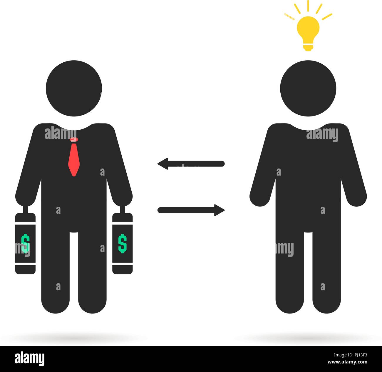 Give money icon black Cut Out Stock Images & Pictures - Alamy