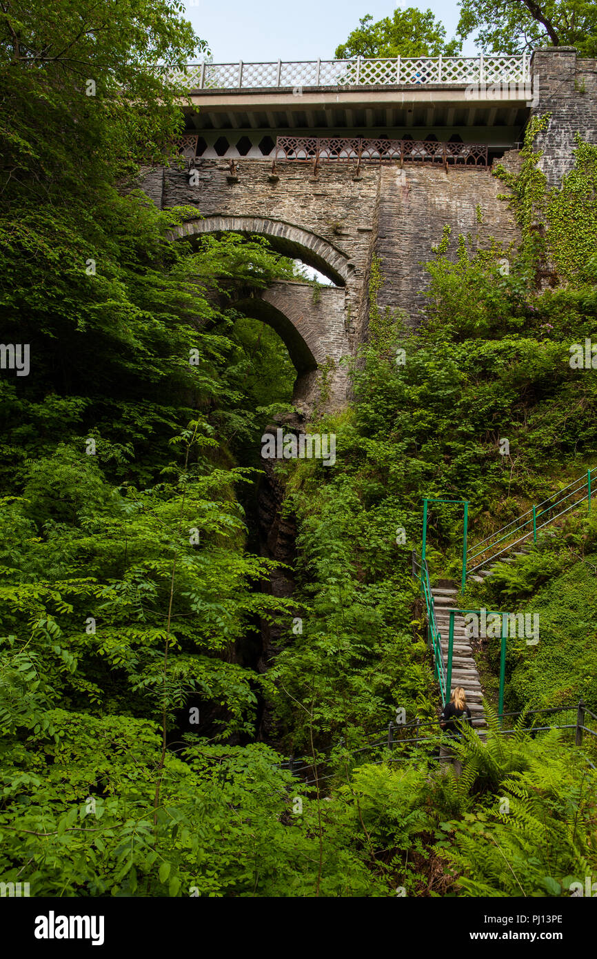 Devil’s bridge waterfall wales hi-res stock photography and images - Alamy