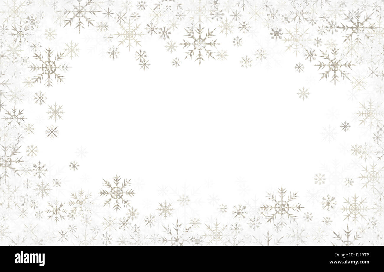 Silver Snowflake Frame