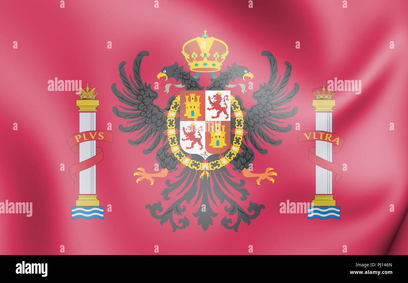 3D Flag of Toledo Province, Spain. 3D Illustration Stock Photo - Alamy