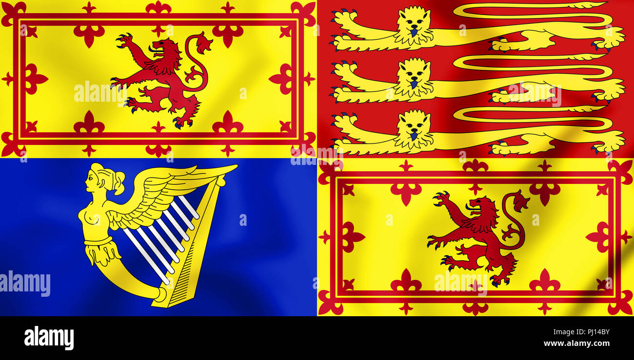 English royal standard flag hi-res stock photography and images - Alamy
