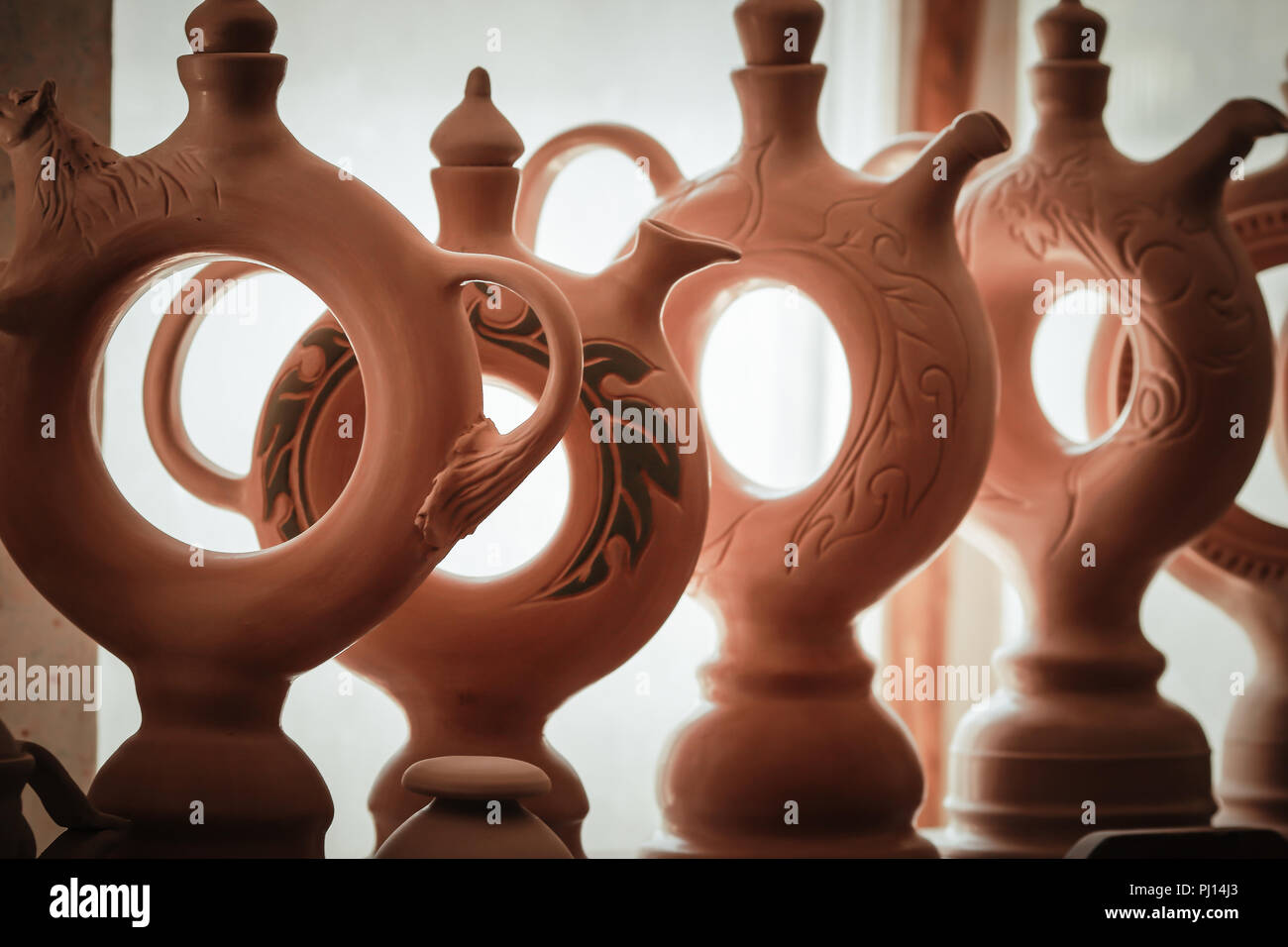 handicraft production of clay products Stock Photo - Alamy