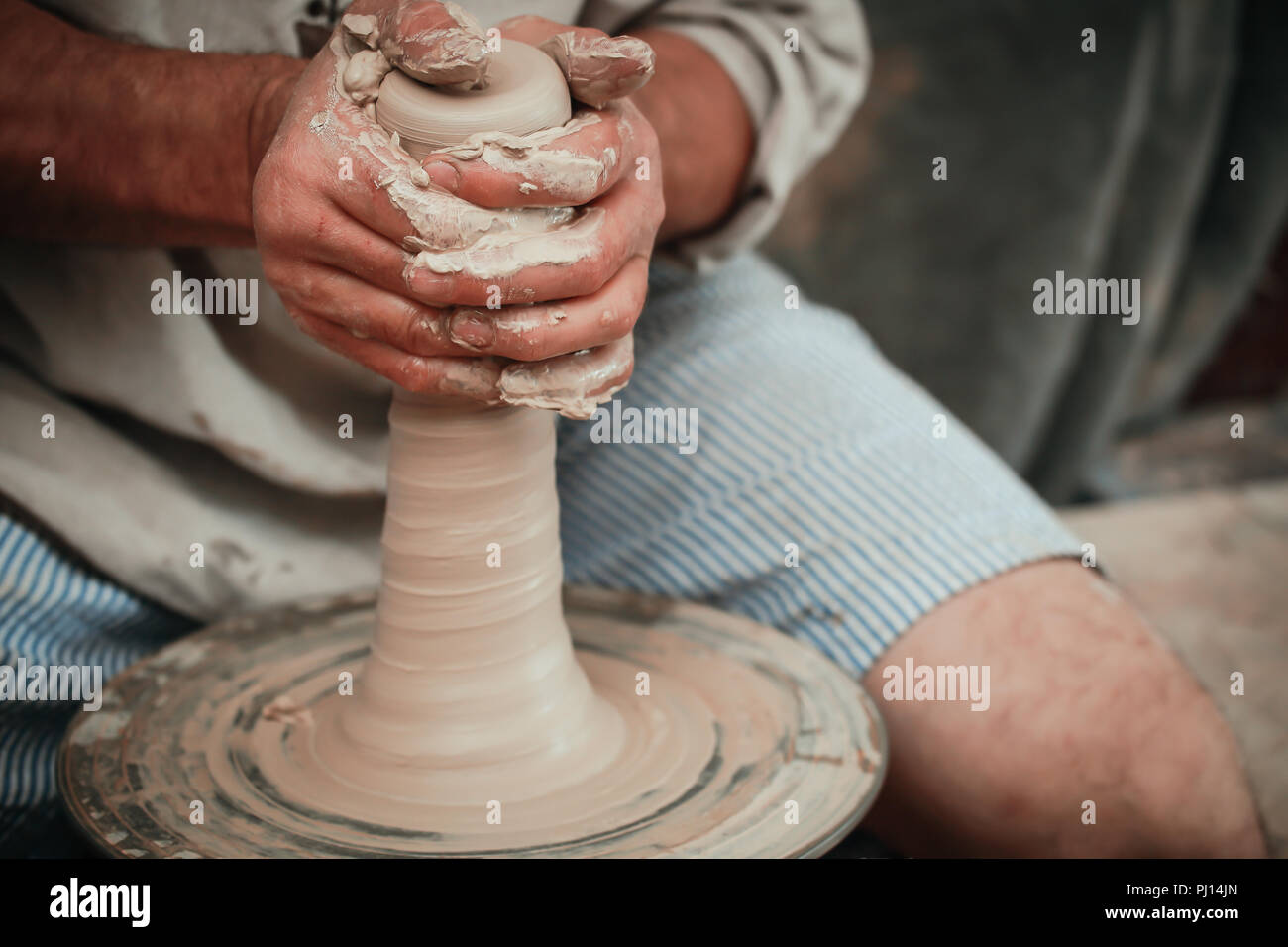 handicraft production of clay products Stock Photo - Alamy