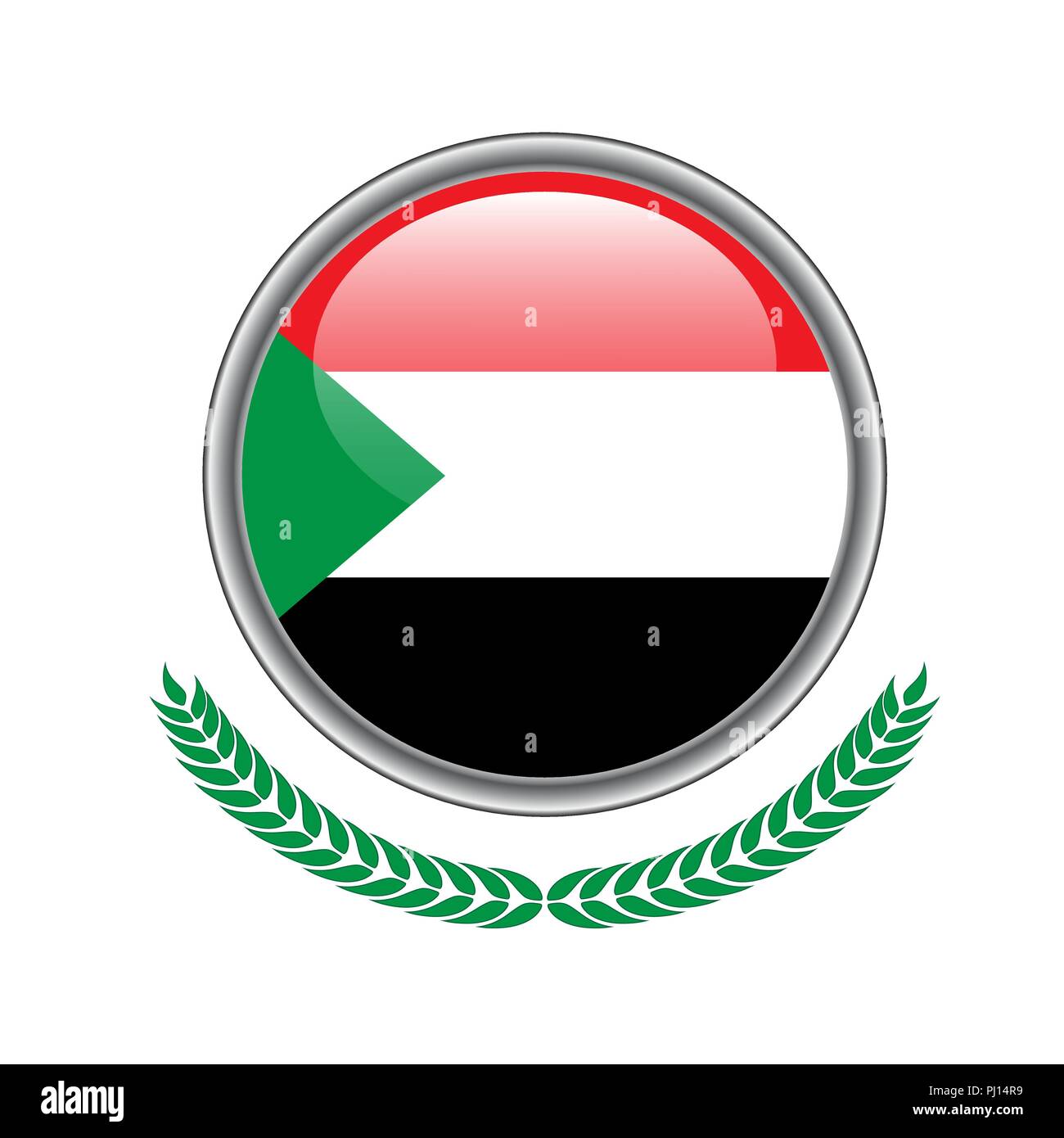 Sudan flag vector vectors Cut Out Stock Images & Pictures - Alamy