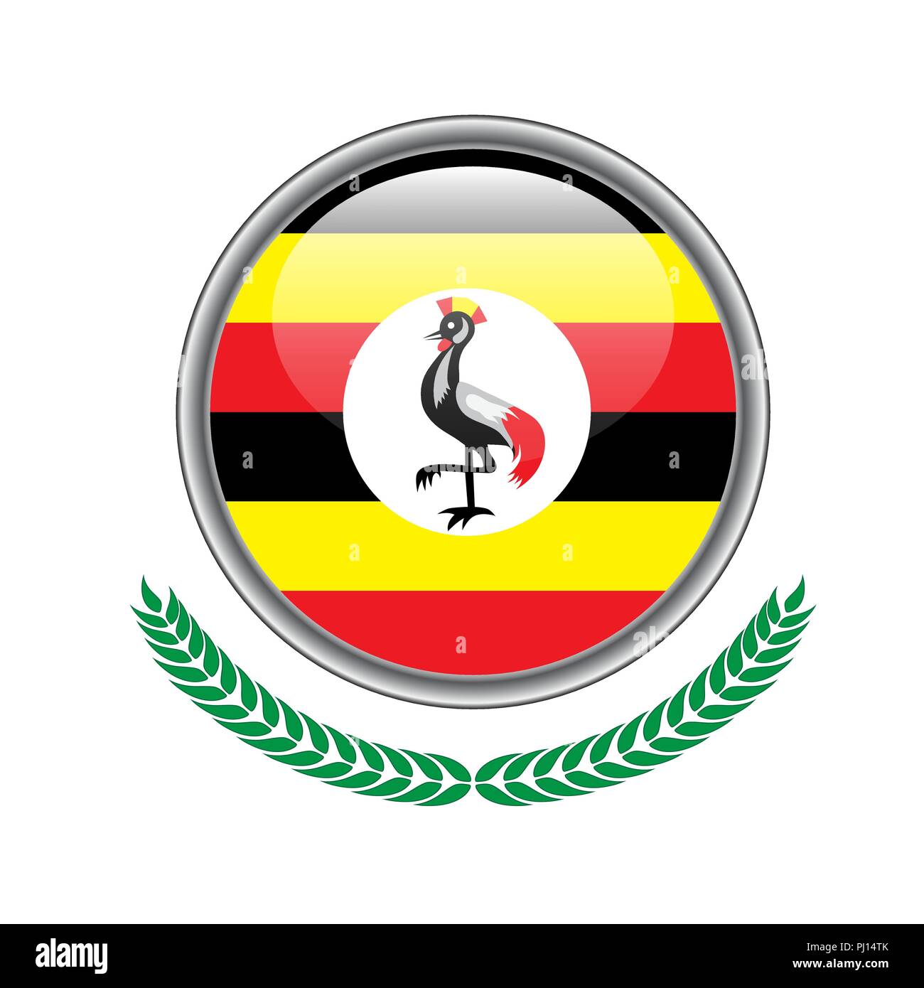 Ugandan official flag hi-res stock photography and images - Alamy