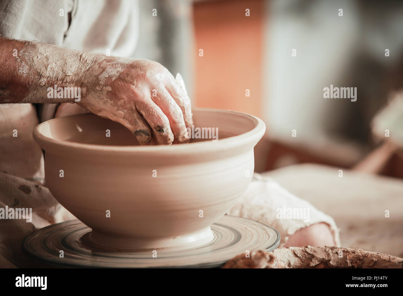 handicraft production of clay products Stock Photo - Alamy