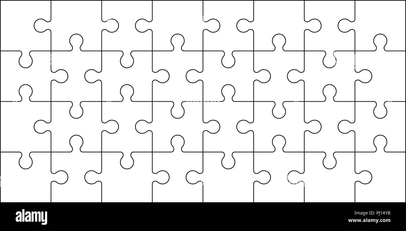 Set of puzzle pieces Stock Vector Image & Art - Alamy