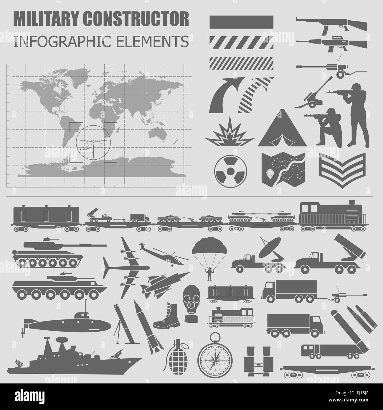 Military infographic template. Vector illustration with Top powerful militaries ranking. World ...