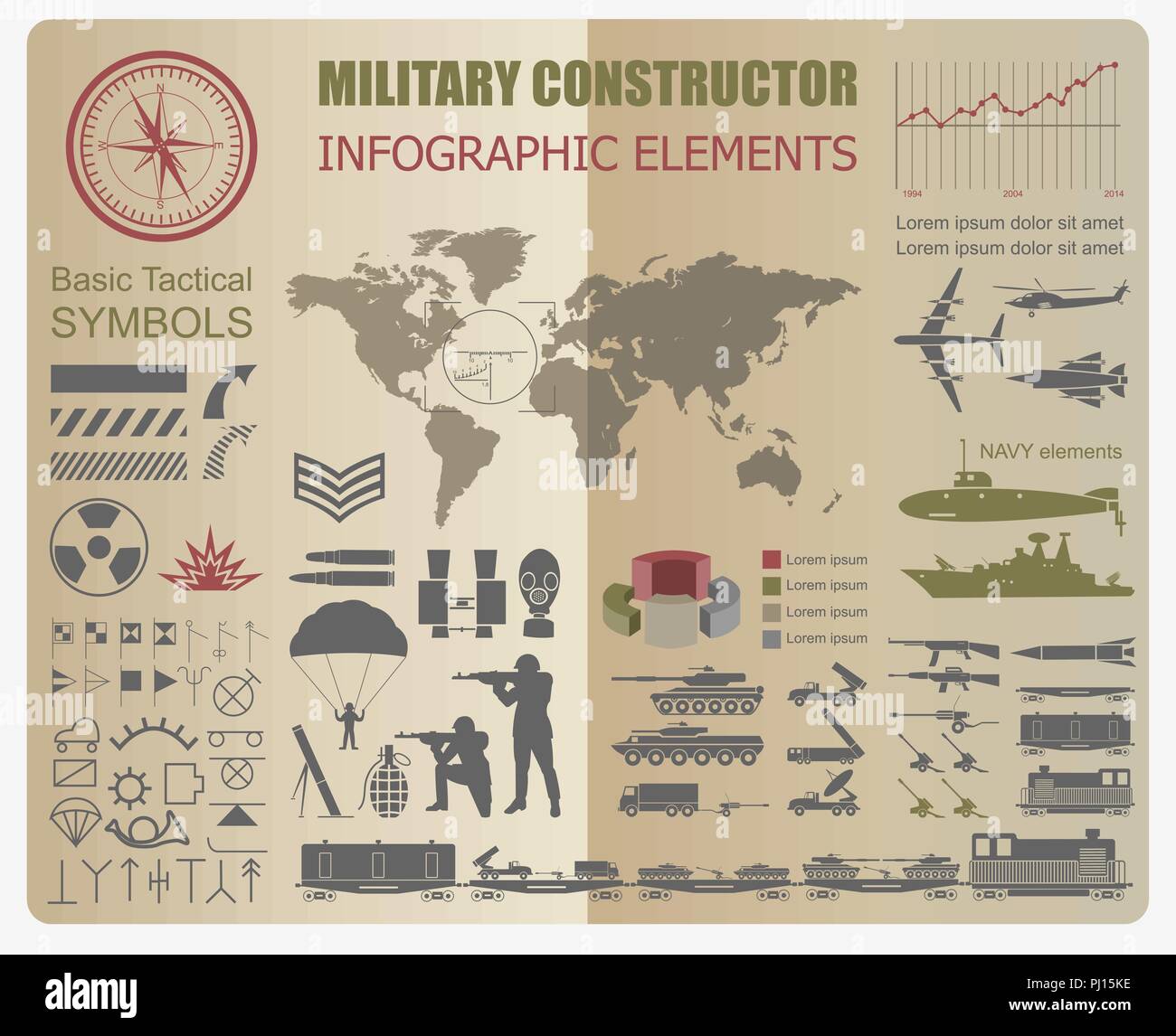 Military infographic template. Vector illustration with Top powerful ...