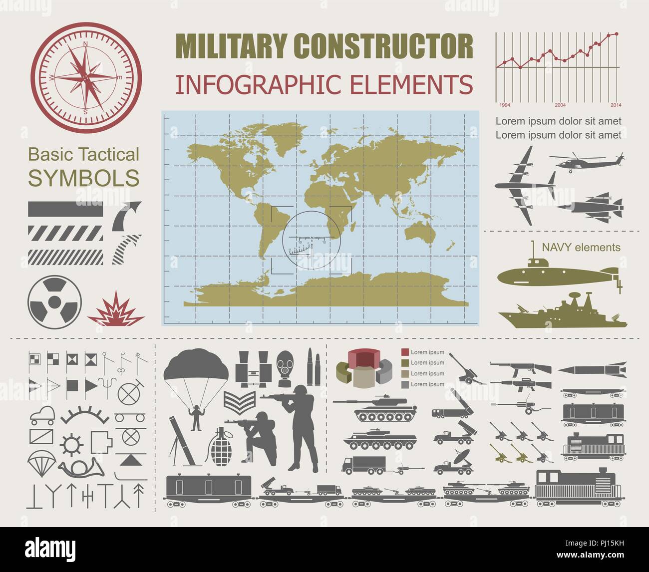 Military infographic template. Vector illustration with Top powerful ...