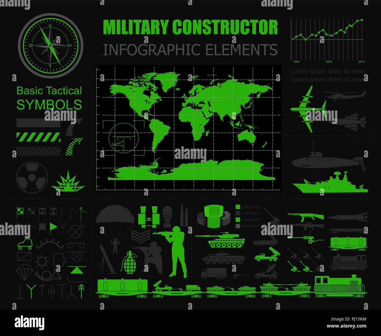 Military infographic template. Vector illustration with Top powerful ...